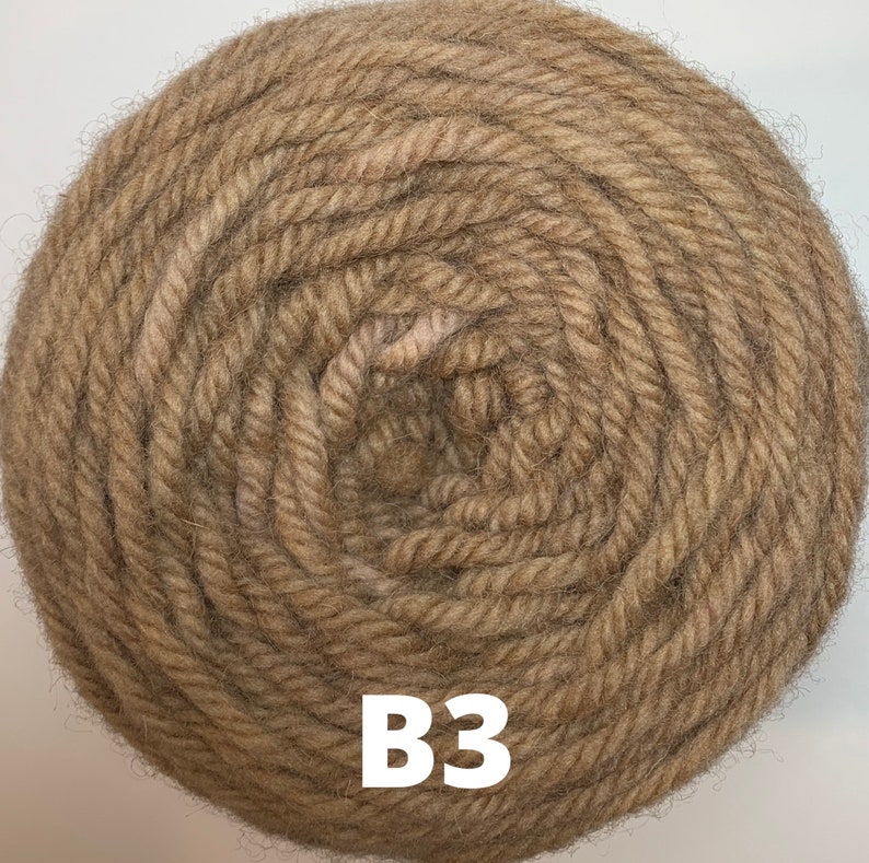 Hand Dyed Brown Rug Yarn - B1STW, B2STW, B3STW, B4STW, B5STW, B6STW ...