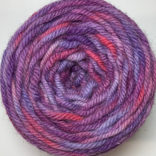 Variegated Pink Hand Dyed Rug Wool Yarn 104STW for Use - Etsy
