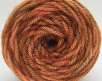 Bright Orange Variegated Hand Dyed Rug Yarn 205STW for Use With the ...