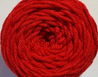 Hand Dyed Dark Red Variegated Rug Wool Yarn - 2106STW - for Use With ...