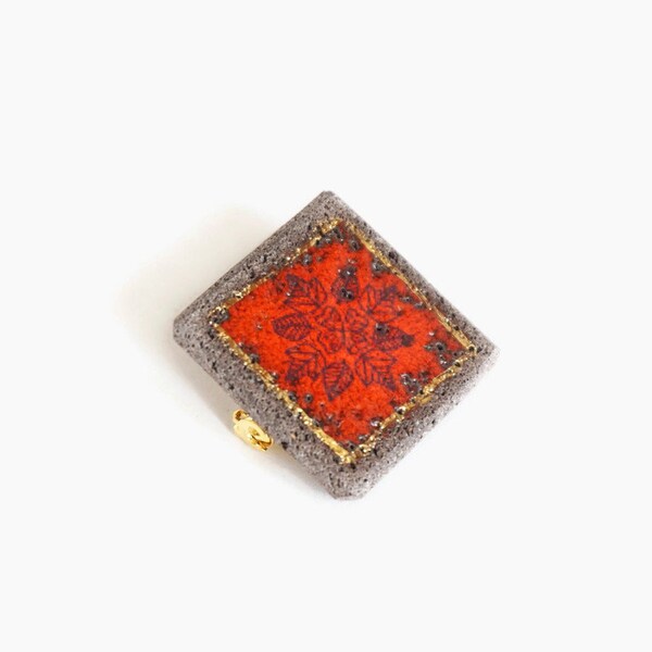 Square Brooch - Etsy