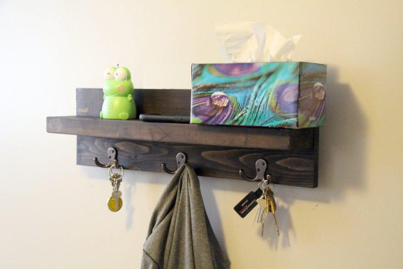 Large Key Holder for Wall, Key Holder Shelf, Key Organizer, Wall ...