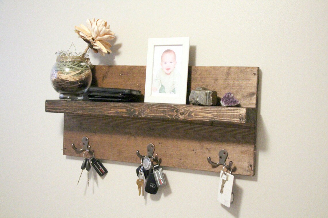 Key Organizer, Wall Organizer,key Holder Shelf, Entryway Floating Shelf ...