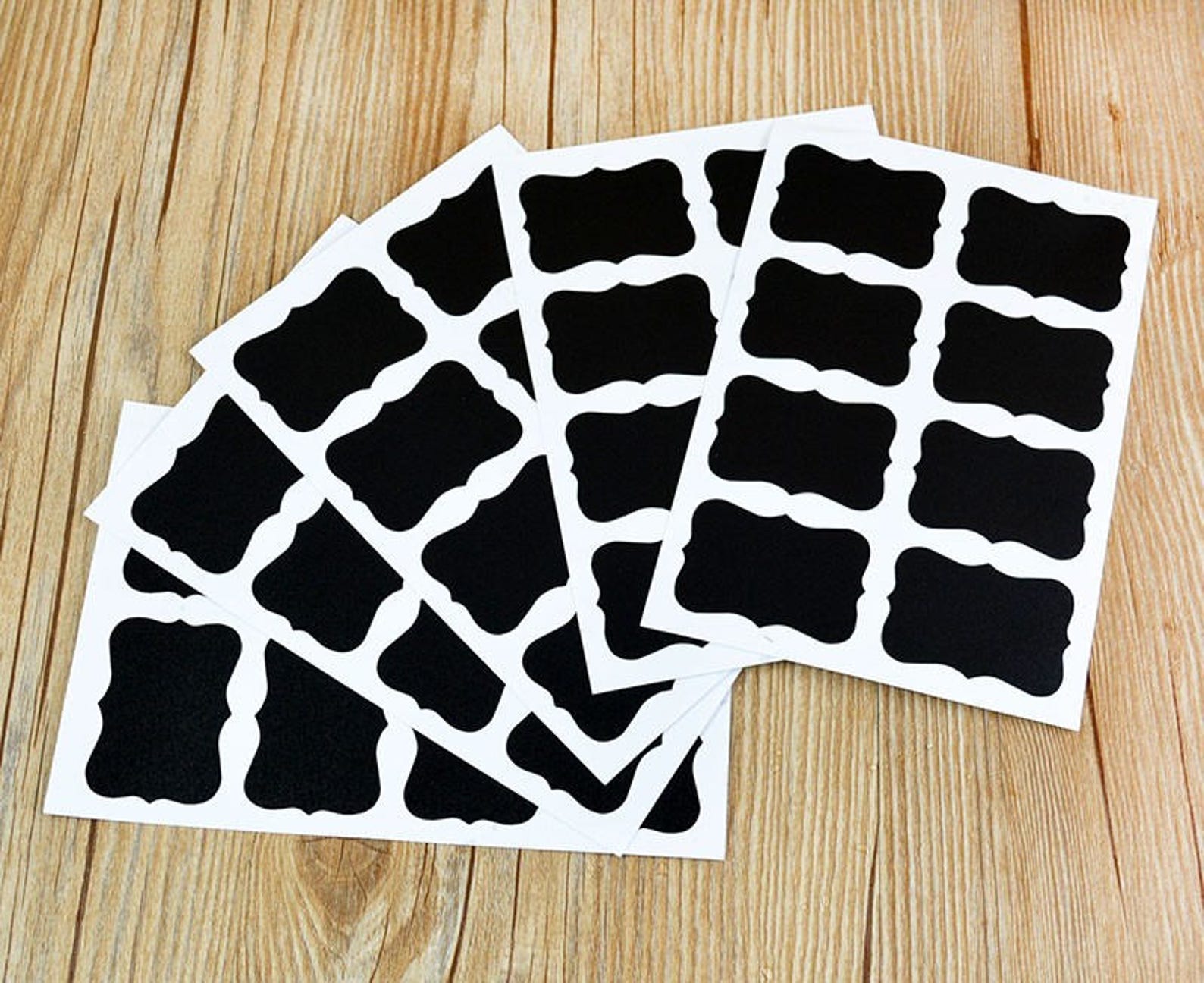 56 Small Elegant Chalkboard Label, Blackboard Craft Kitchen, Jar ...