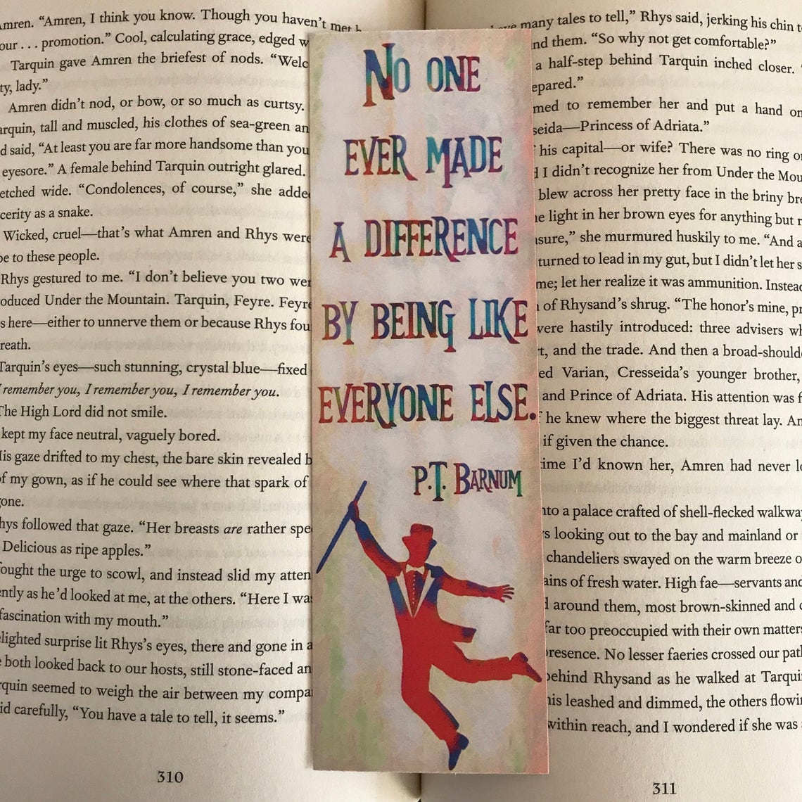 The Greatest Showman Bookmark PT Barnum Bookmark Showman | Etsy