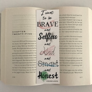 Divergent Bookmark Insurgent Bookmark Allegiant Bookmark - Etsy