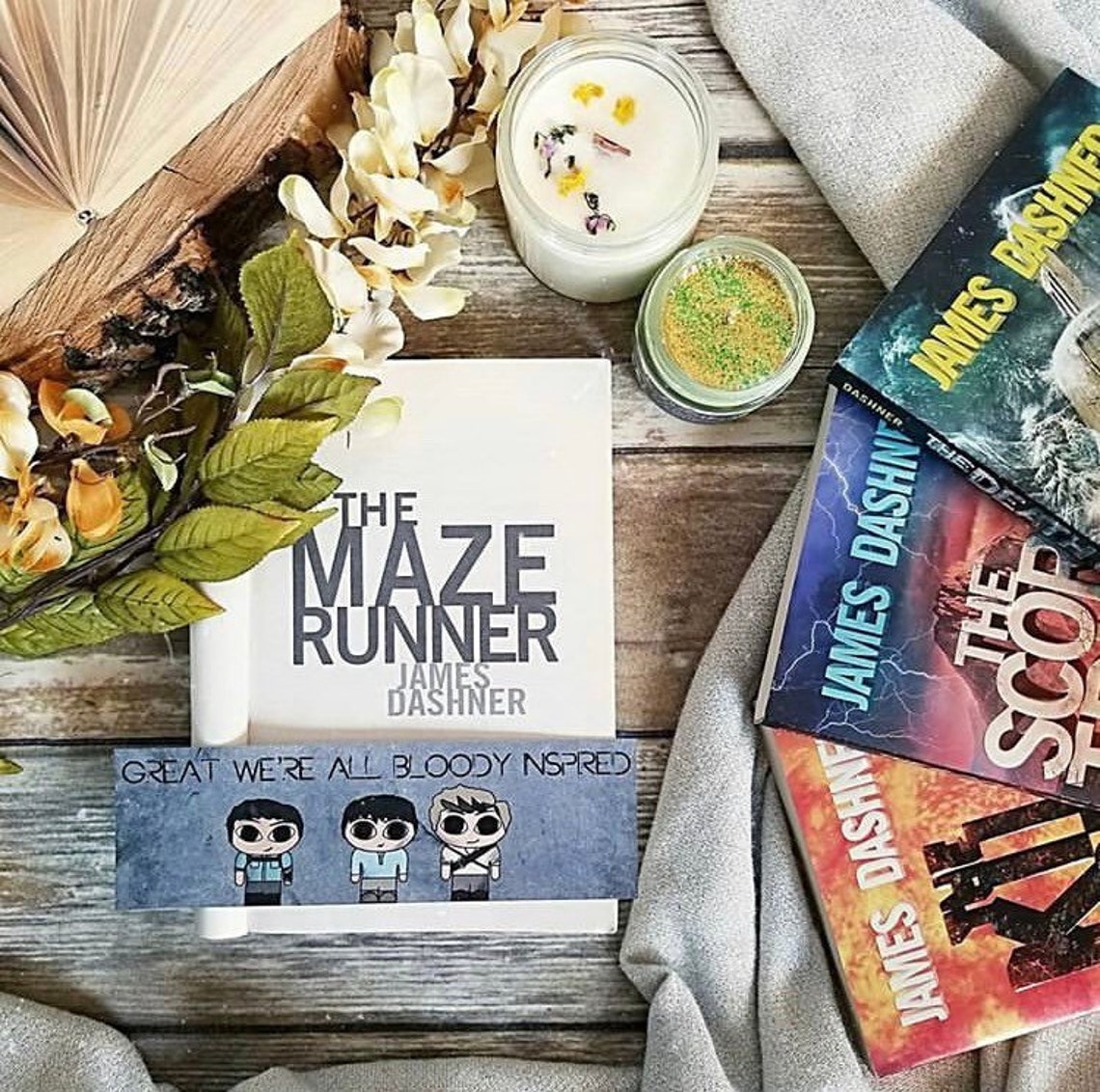 The Maze Runner Bookmark Scorch Trials Bookmark Death Cure | Etsy