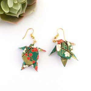 Origami Sea Turtle Earrings - Etsy