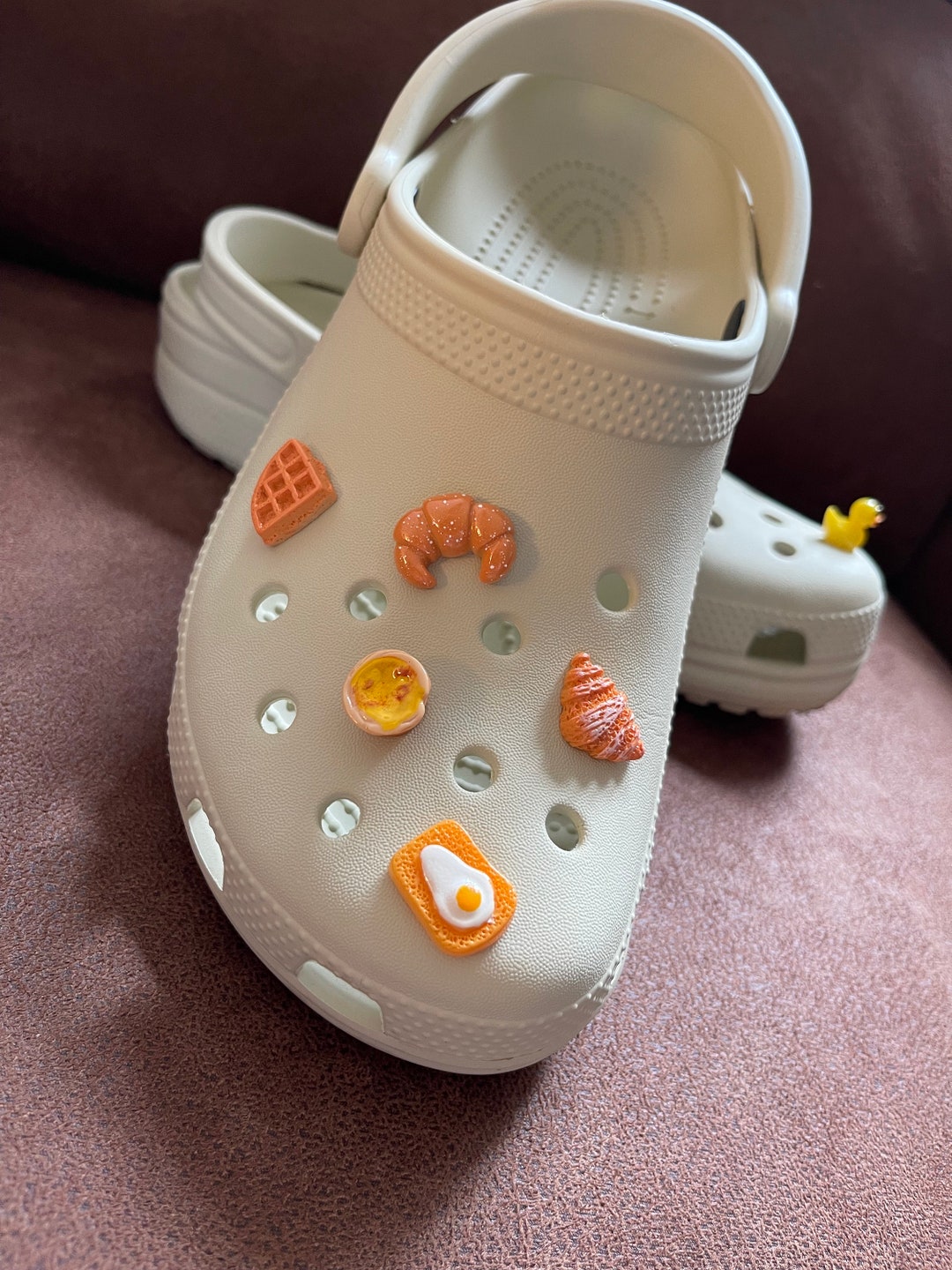 Bakery Croissant Egg Toast Waffle Theme Croc Clogg Charm - Etsy