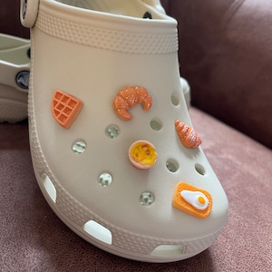 Bakery Croissant Egg Toast Waffle Theme Croc Clogg Charm - Etsy