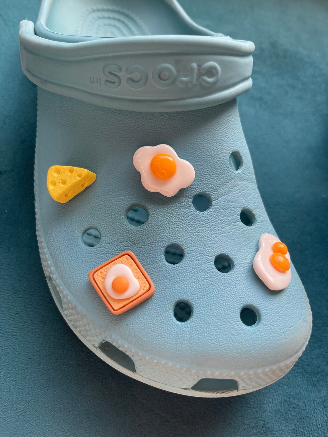 Egg Cheese Toast Themed Croc Clog Charm - Etsy