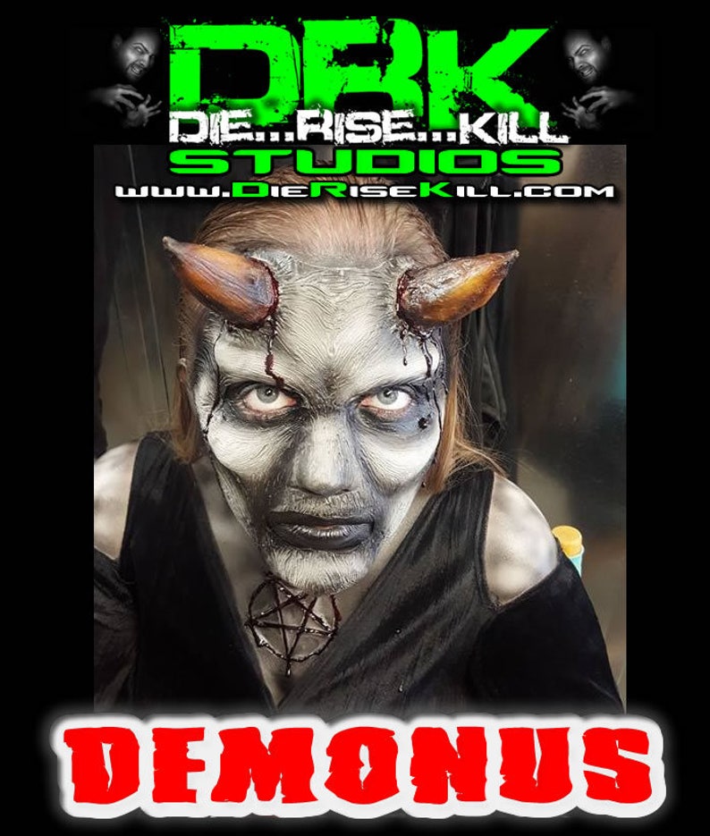 Demon Full Face Latex Prosthetic "demonus" Created by DRK Studios - Etsy