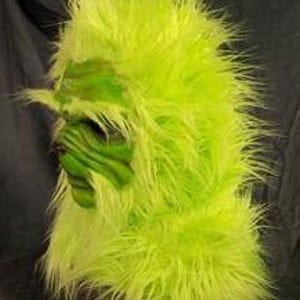 The Mean Green One Full Head Latex Mask - Animated Green Fur - Etsy