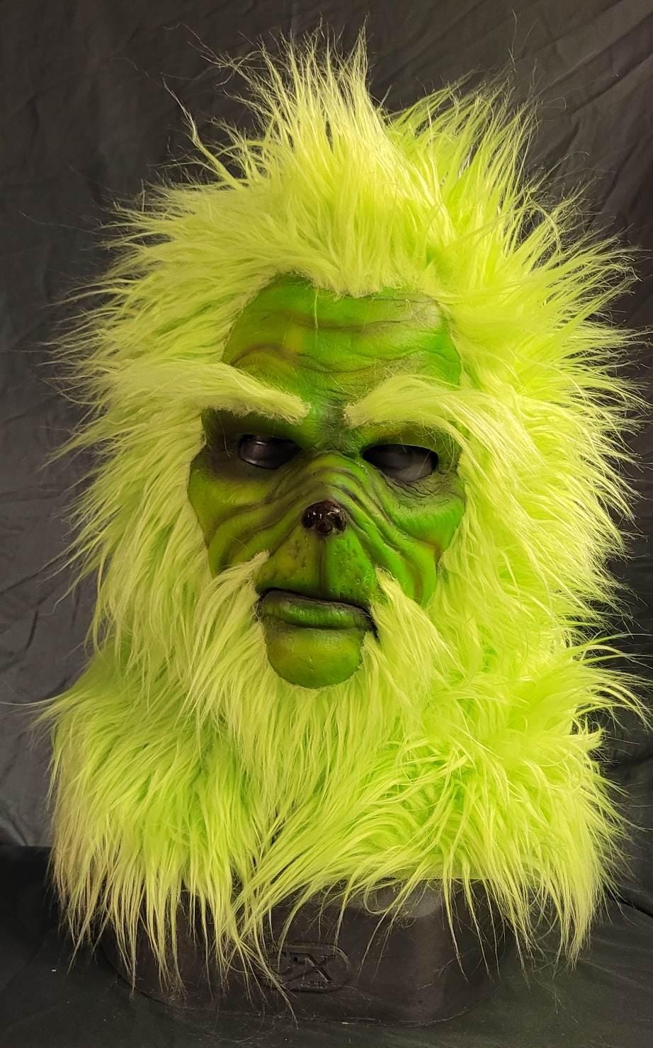 The Mean Green One Full Head Latex Mask - Animated Green Fur - Etsy