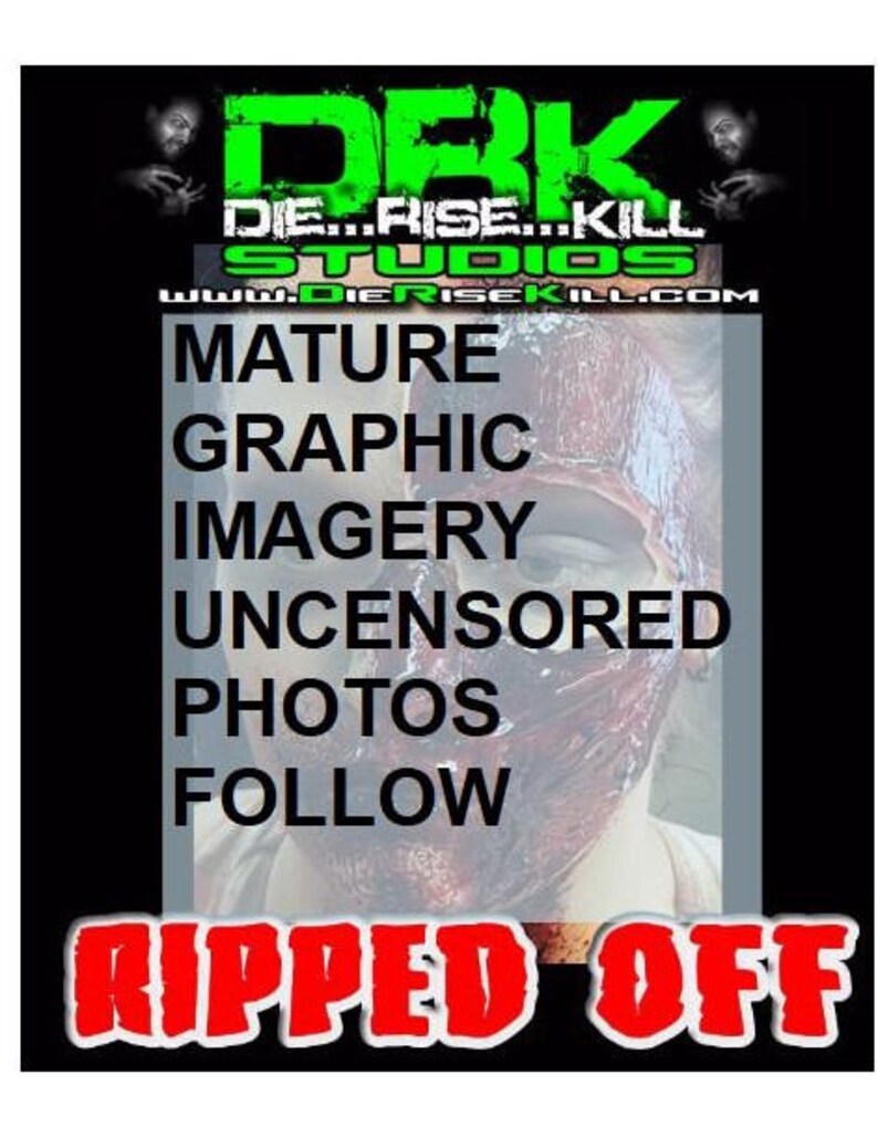 Skinned Half Face Latex Prosthetic ripped Off - Etsy