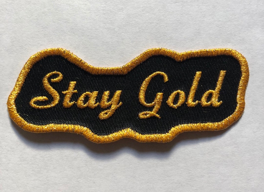 Stay Gold Glitter Patch - Etsy