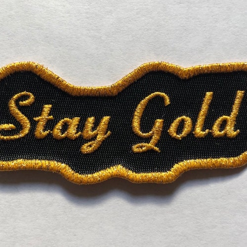 Stay Gold Glitter Patch - Etsy