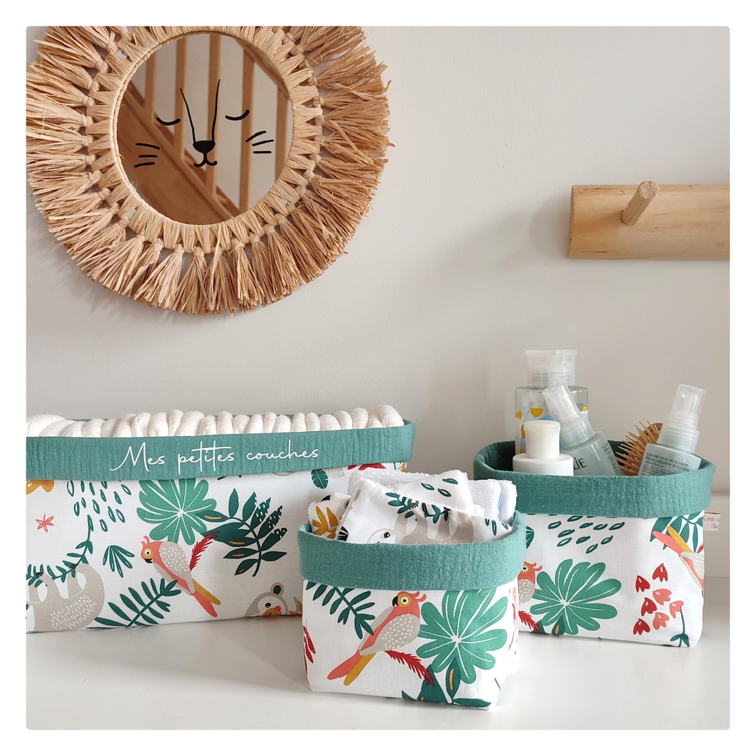 Panier de rangement bébé / panier de rangement tissu / vide - Etsy France