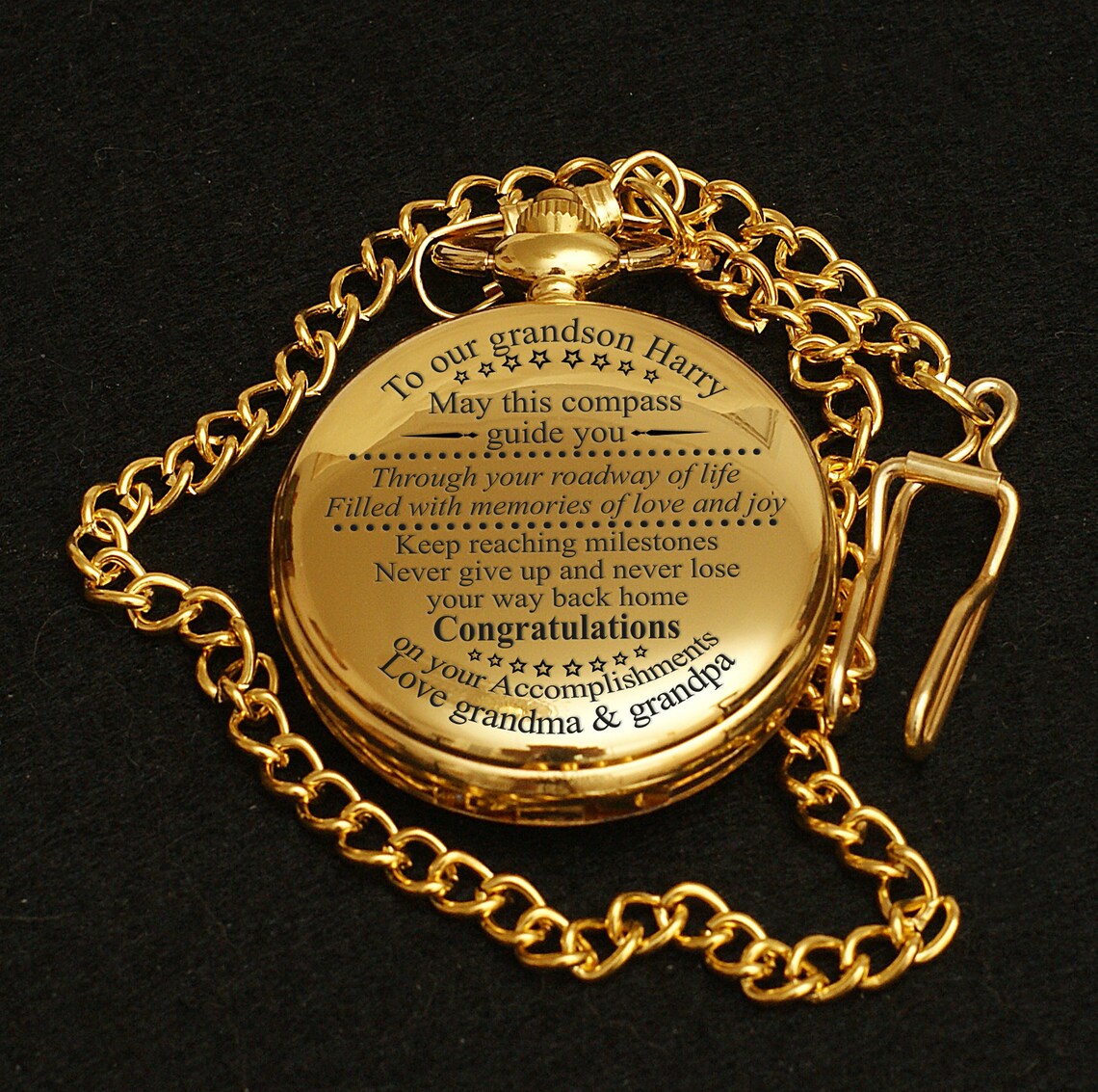 Grandson Graduation Gift Engraved Grandson Graduation Pocket | Etsy