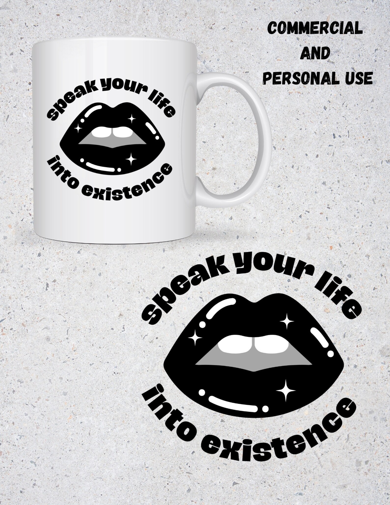 Speak Your Life Into Existence, Svg Png Download, Trendy Clipart ...