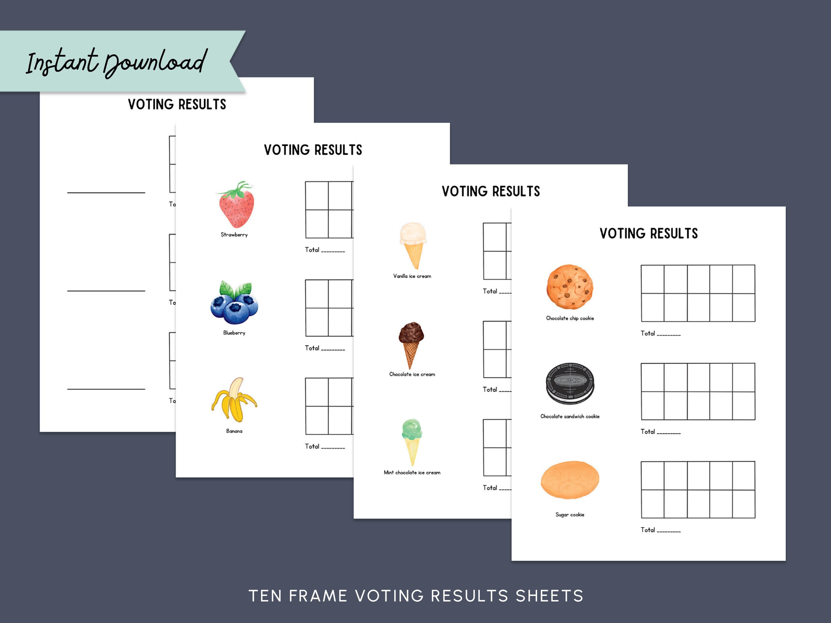 Kids Mock Election Printable Kit, Pretend Play Voting, Kids Vote ...