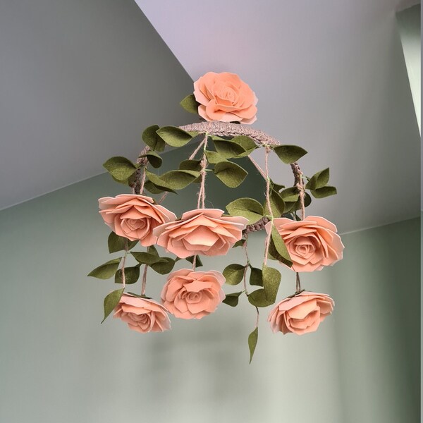 Felt Flower Mobile - Etsy