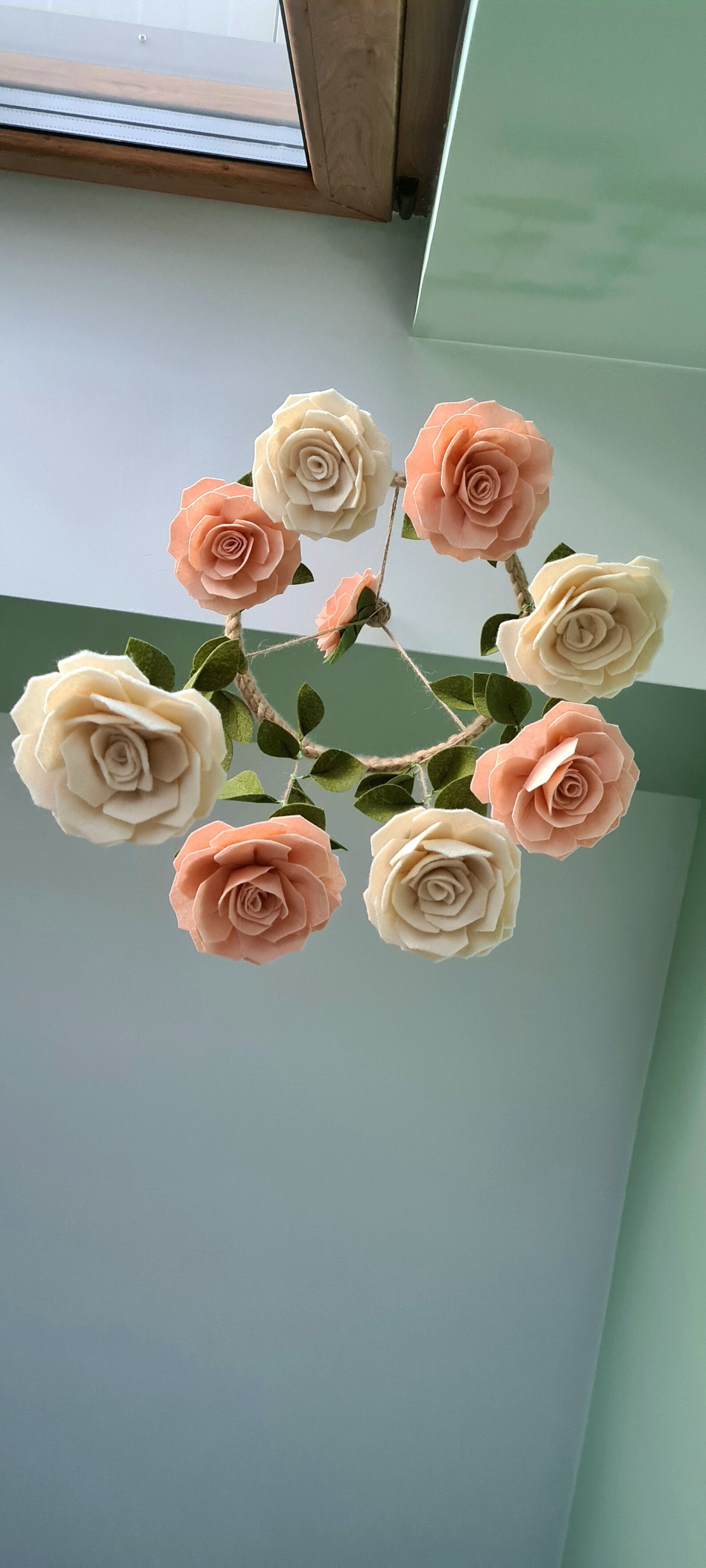 Felt Flower Mobile Rose Mobile Flower Mobile Floral Mobile - Etsy