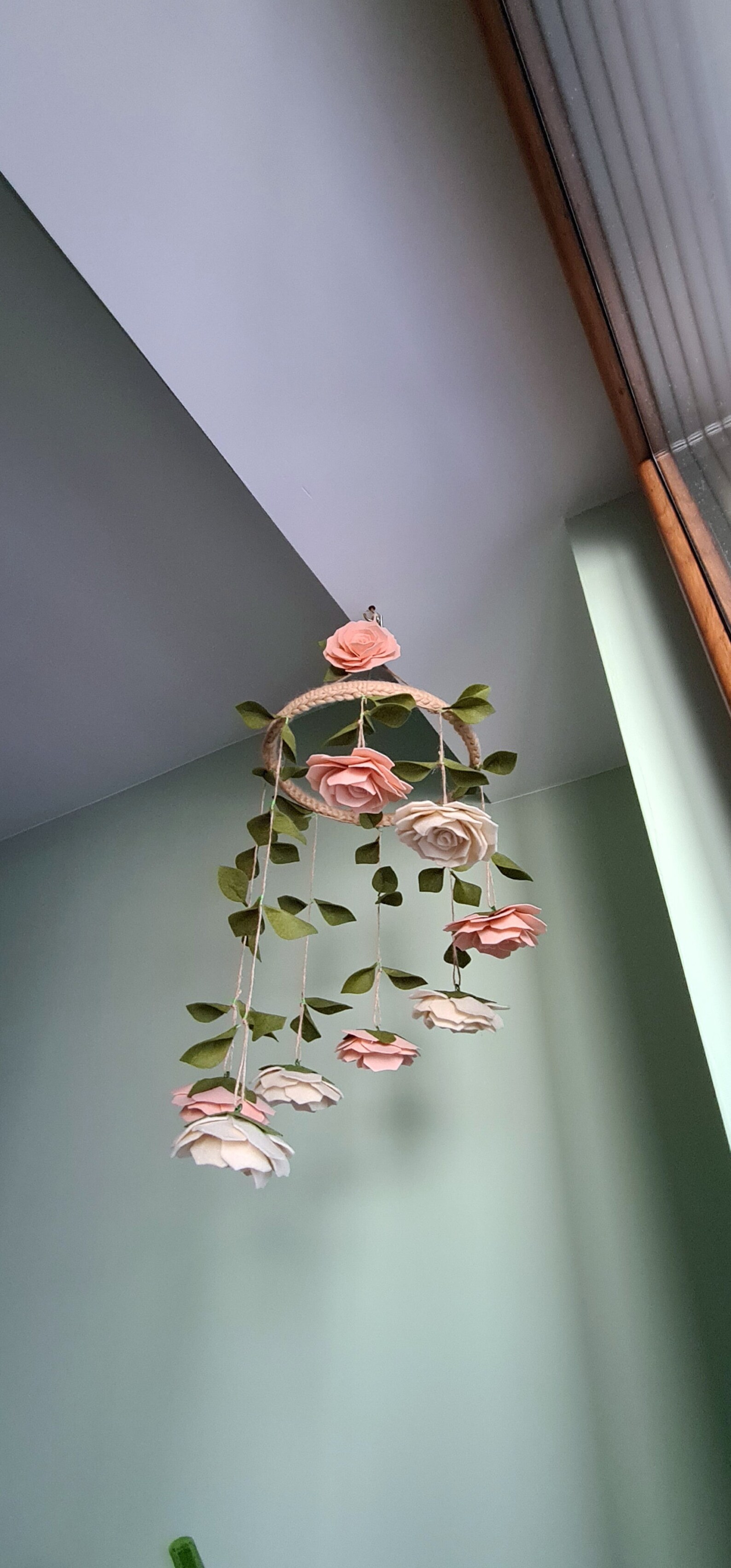 Felt Flower Mobile Rose Mobile Flower Mobile Floral Mobile | Etsy