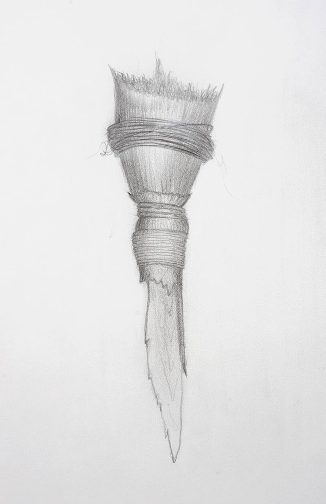 13- "three Brooms" Pencil Drawing on Paper, Original, Print - Etsy