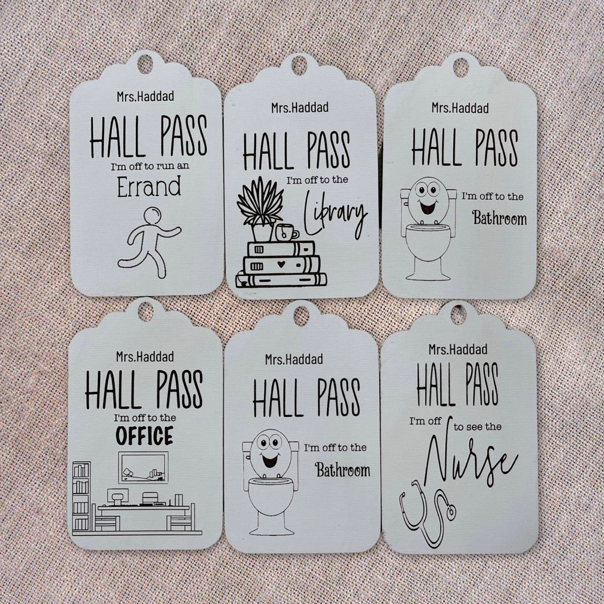 Teacher Hall Passes,bilingual Passes, School Hall Passes, Back to ...