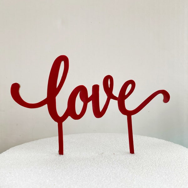 Love Cake Topper - Etsy