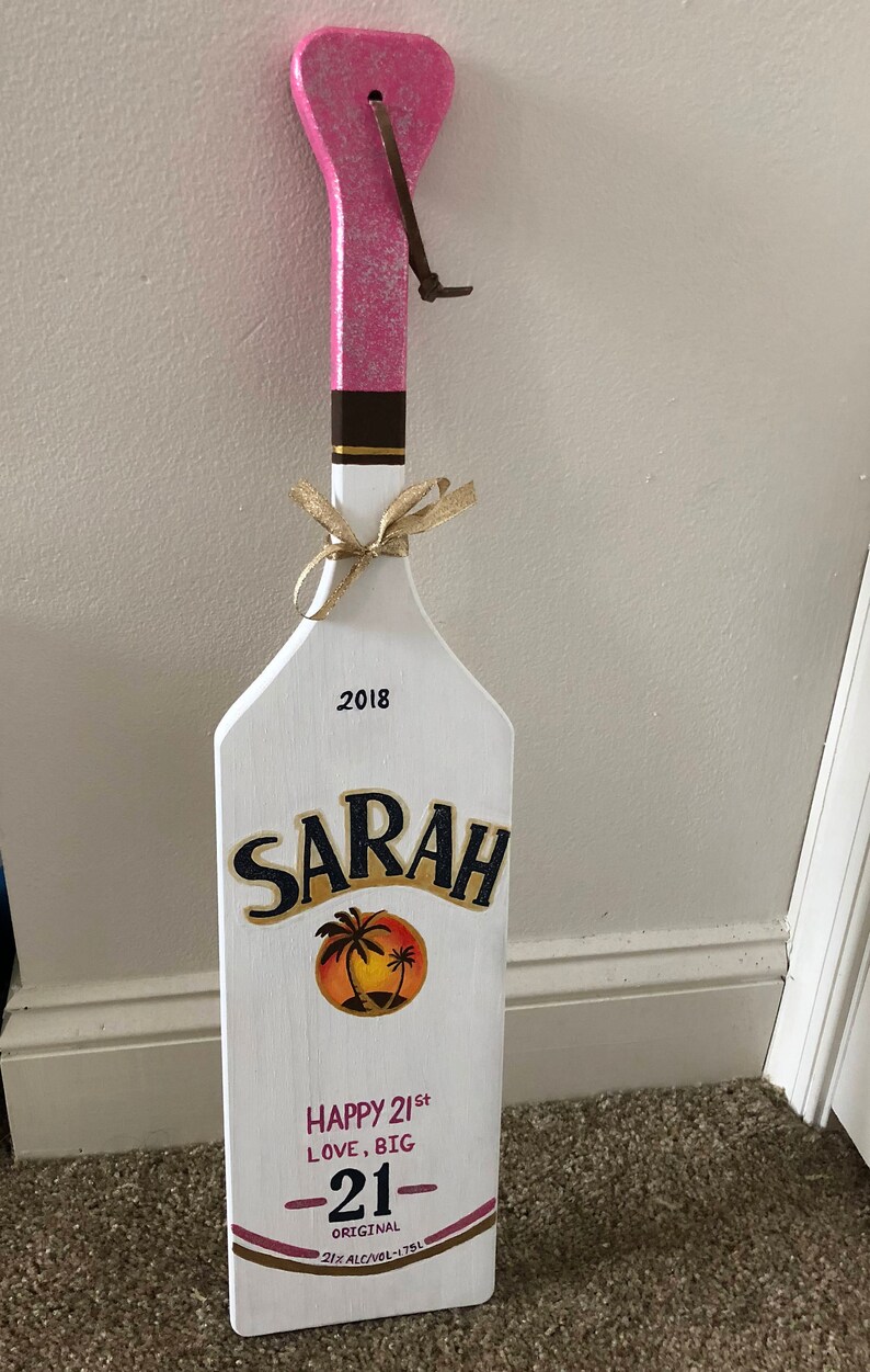 Bottle 21 Paddle (custom) - Etsy
