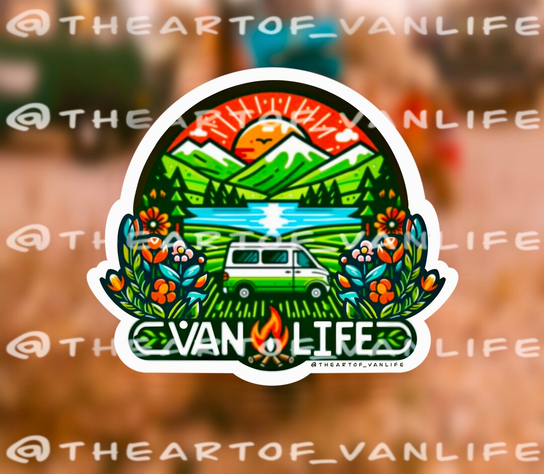 Vanlife Sticker, Vanlife, Vanlife Stickers, Camper Van, Campervan ...