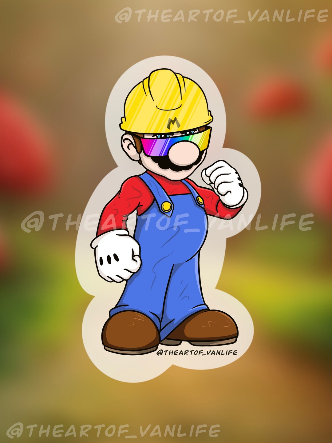 Mario Sticker, Mario Bros, Construction Sticker, Construction Gifts ...