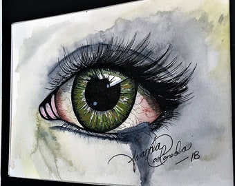 Crying Eye Painting - Etsy