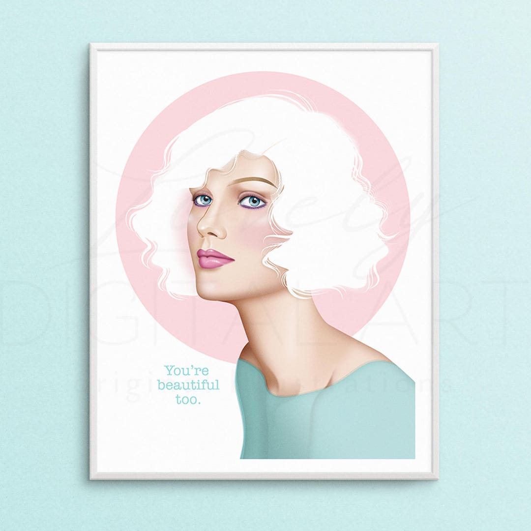 Fashion Print, Beauty Print, Feminine Wall Art, Type Design, Glamourous ...