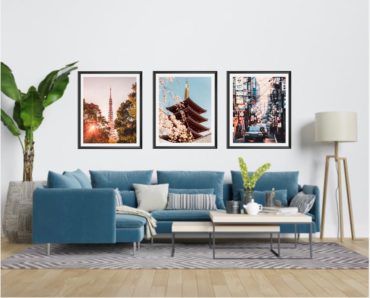 Modern Art Home Decor Print Japan Tokyo Asia Cherry Blossom - Etsy