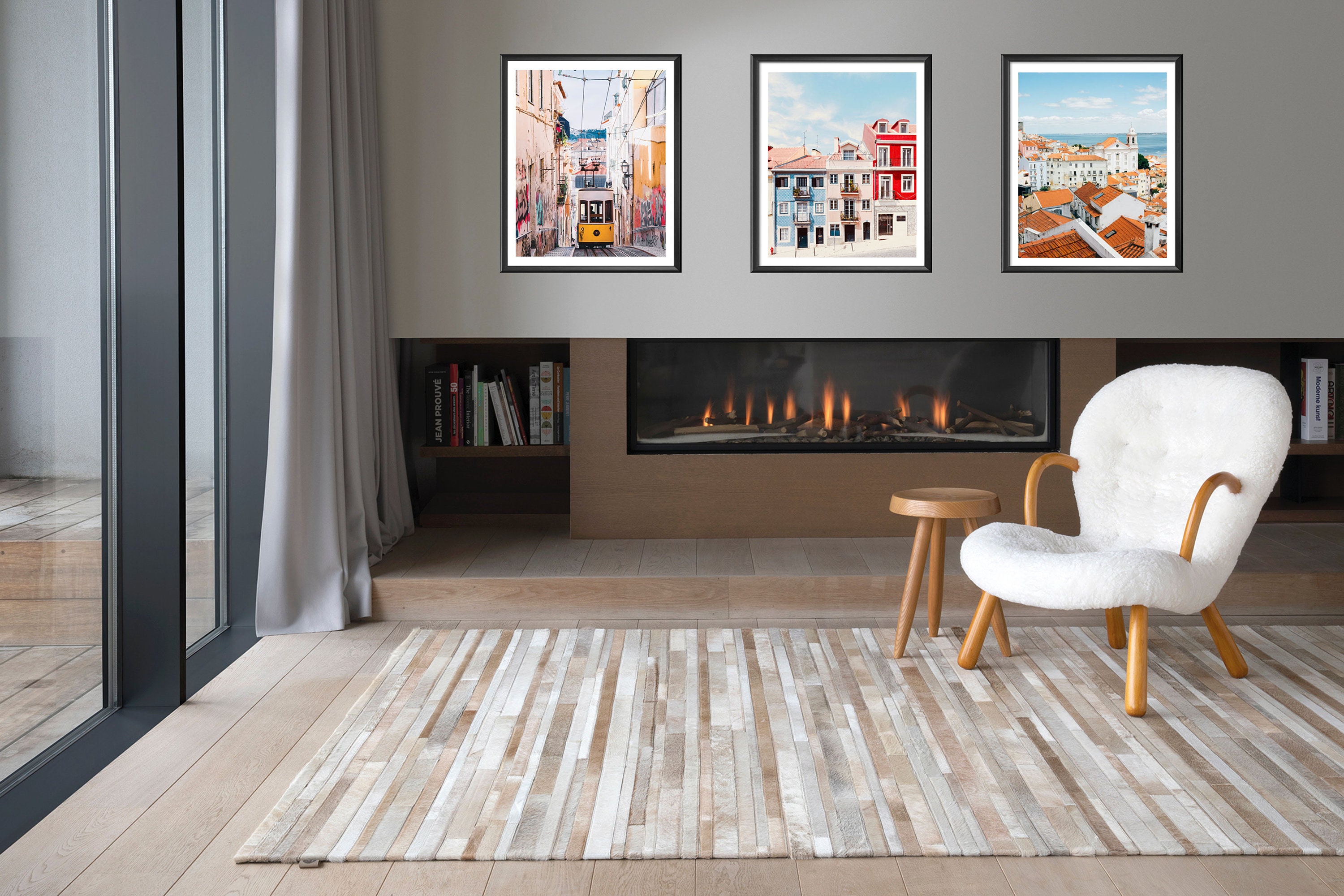 Modern Art Home Decor Portugal Lisbon Europe Travel | Etsy