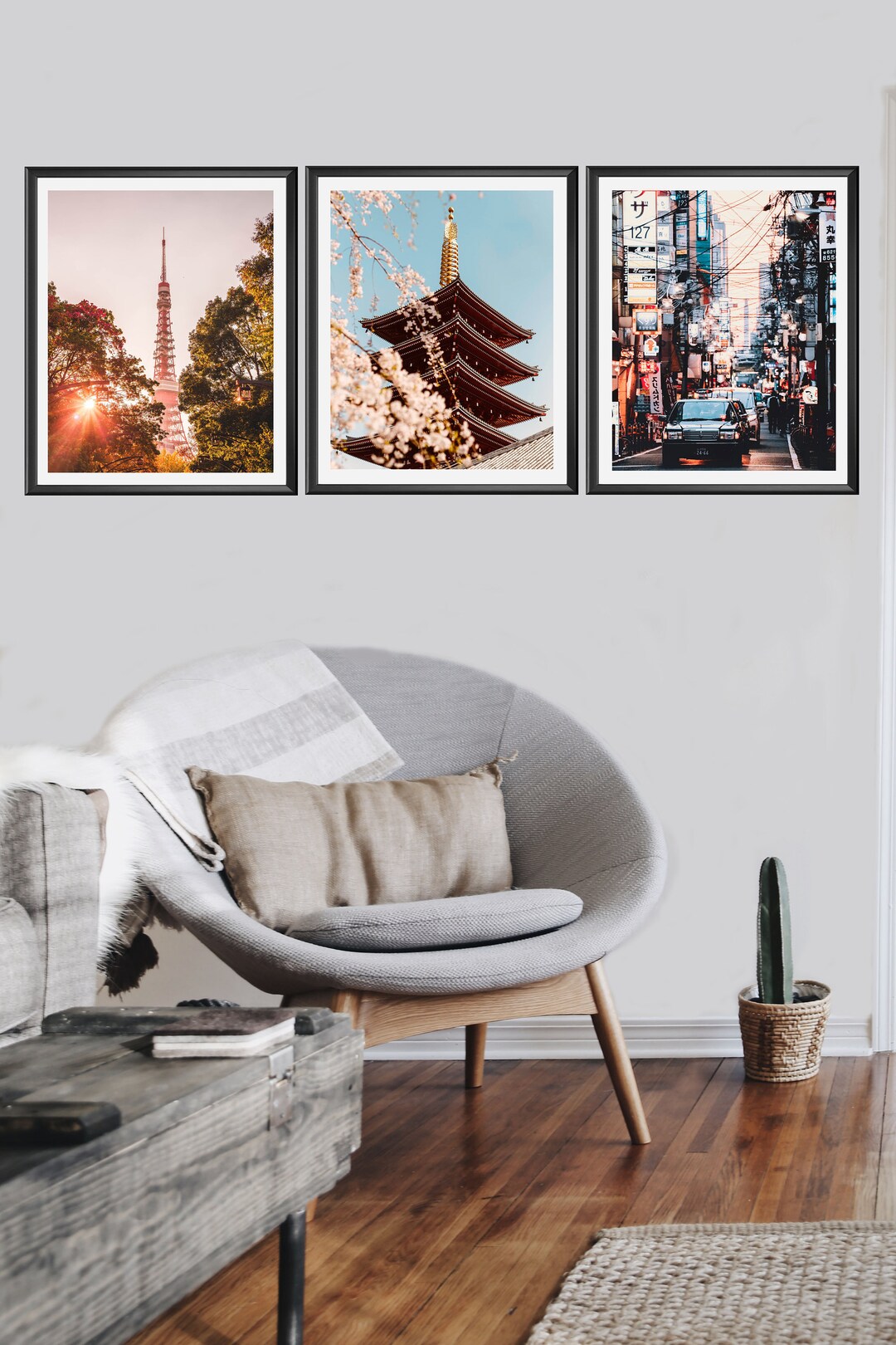 Modern Art Home Decor Print Japan Tokyo Asia Cherry Blossom - Etsy