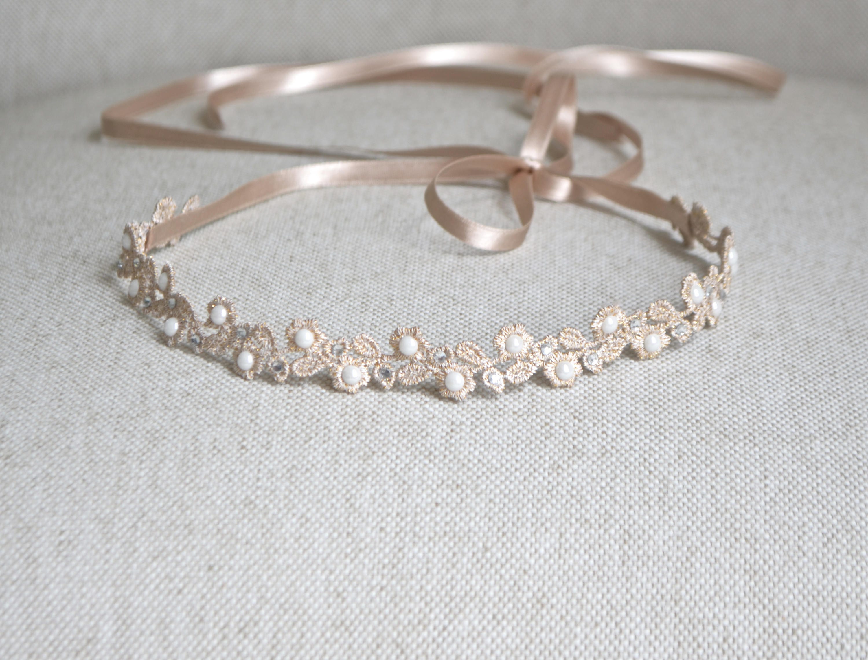 Headband Headband/ Headband Design Embroidered With Strings - Etsy