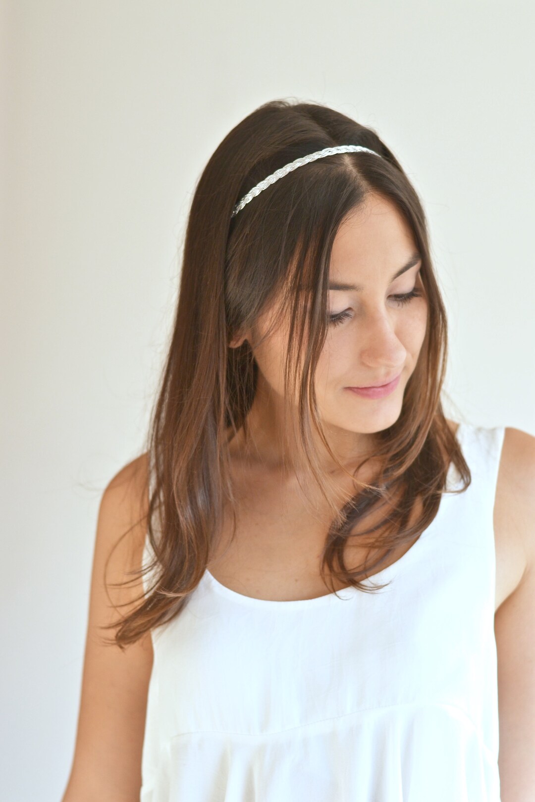 Headband, Headband, Wedding Design Headband Embroidered With Strings ...