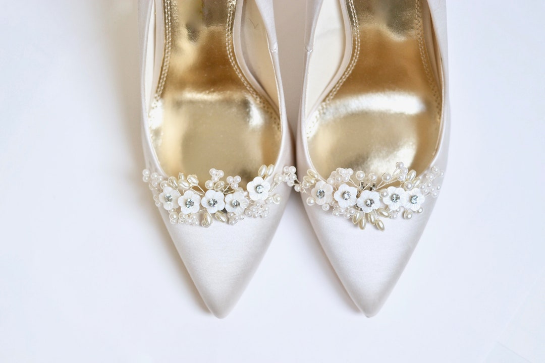 Paire de Clips chaussure, mariage, accessories mariée, pince talons ...