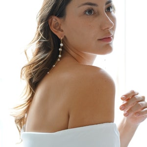 Natural Pearl Back Necklace Bridal Body Jewel Romantic and - Etsy