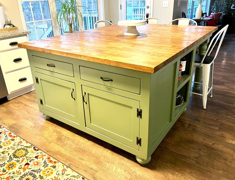 Custom Hand-built Table Island Combination - Etsy