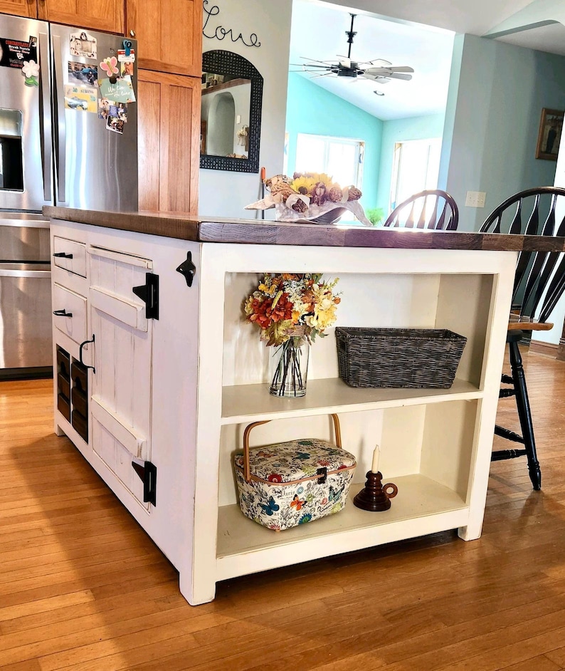 Hand Built Custom Kitchen Island, Built to Suit Your Needs. - Etsy