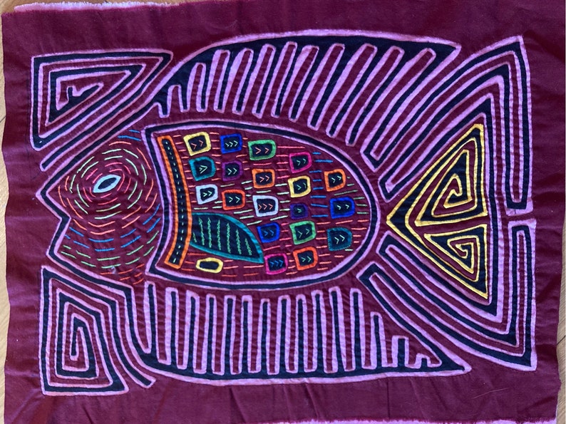 Mola Fish From Panama From the Indigenous Kuna People - Etsy