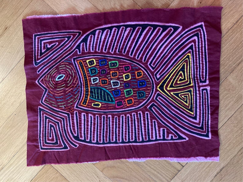 Mola Fish From Panama From the Indigenous Kuna People - Etsy