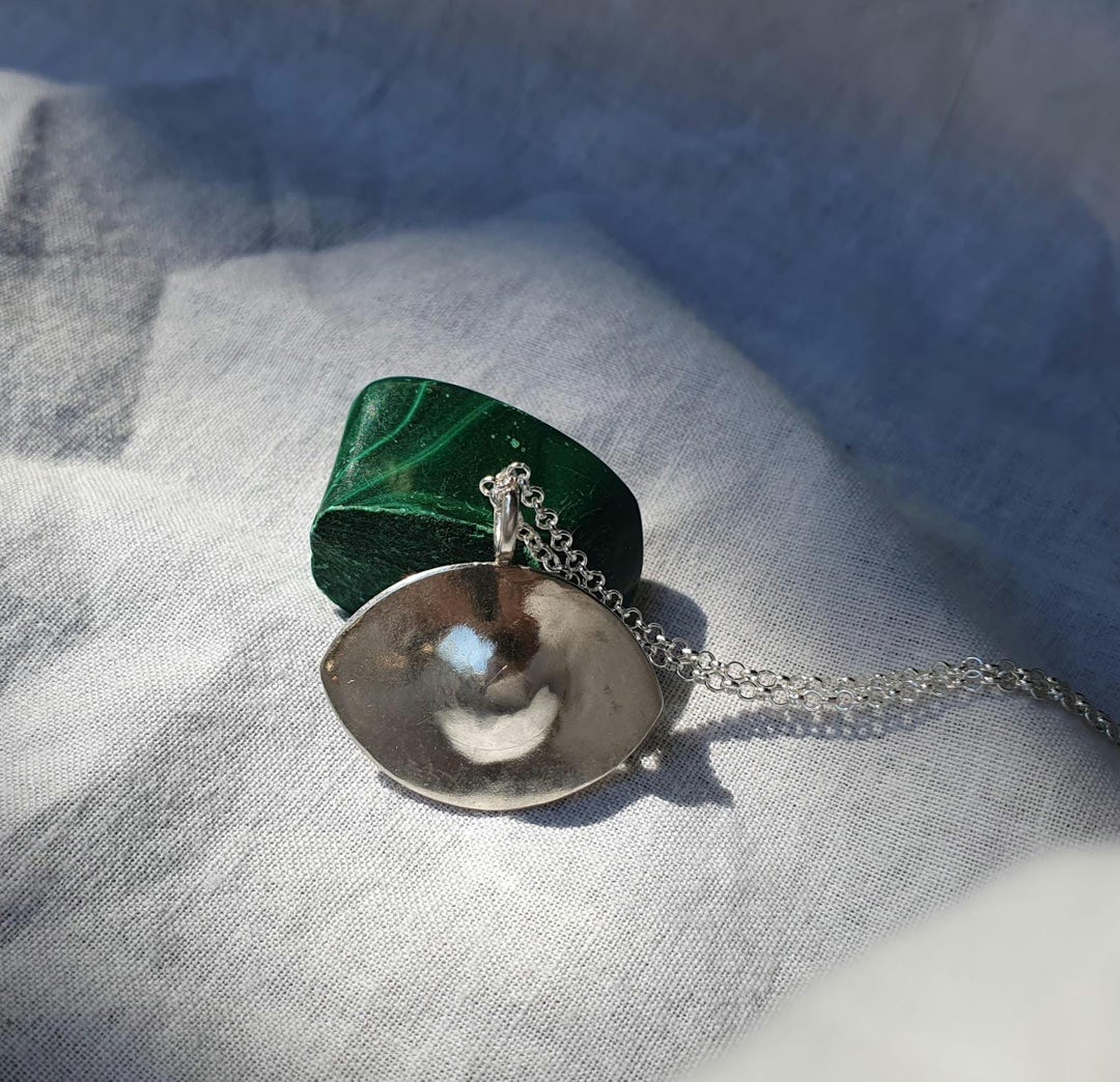 Handmade Minimal Eye Pendant in Solid Gold-tone Brass or Recycled ...