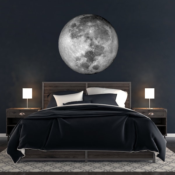 Moon Wall Decal - Etsy