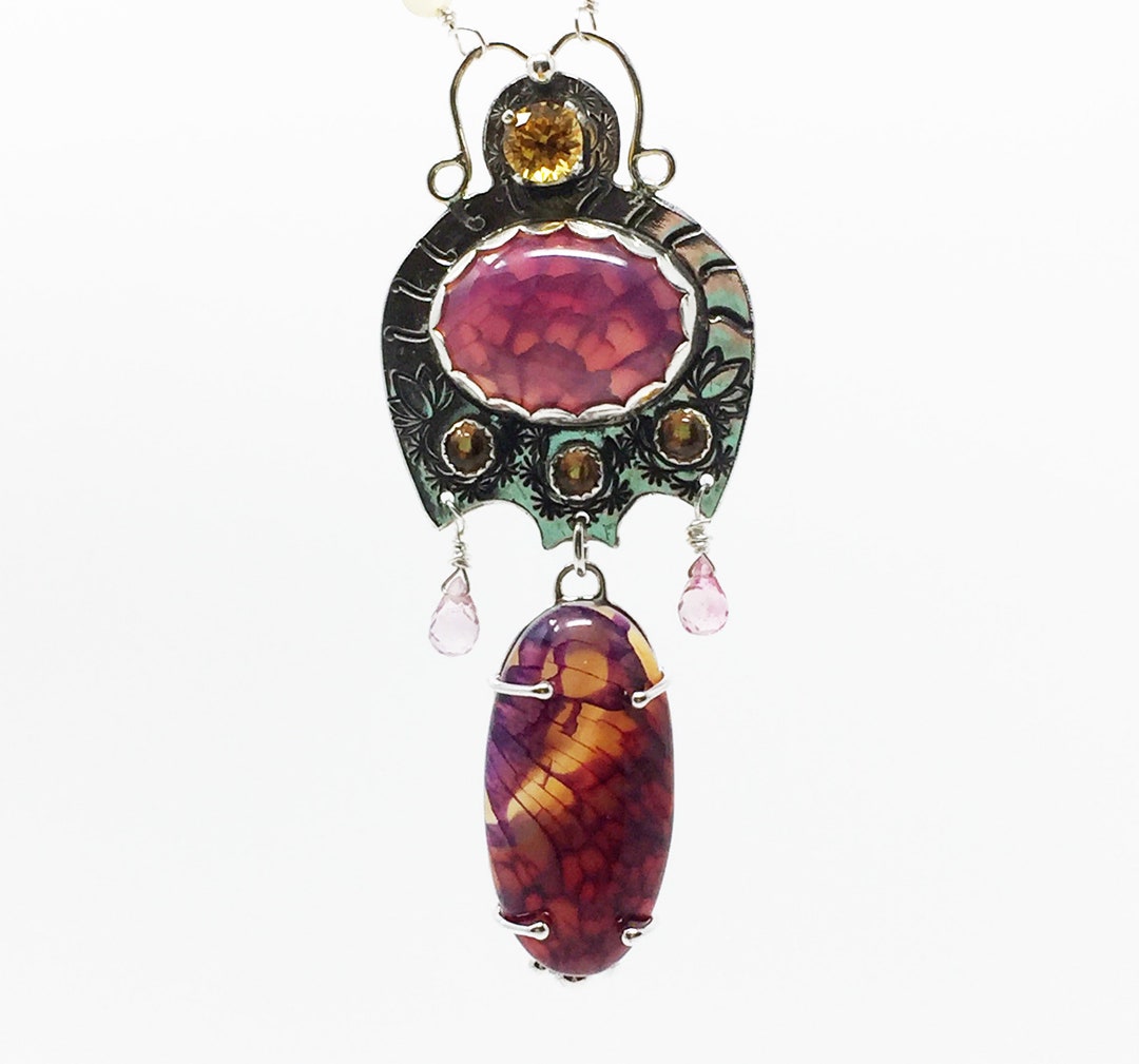 Dragon Vein Agates, Citrine, Tourmaline, Bumblebee Agate, Yellow Jade ...
